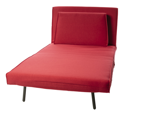 Stevie Red Single Sleeper Chair | INspiration Interiors