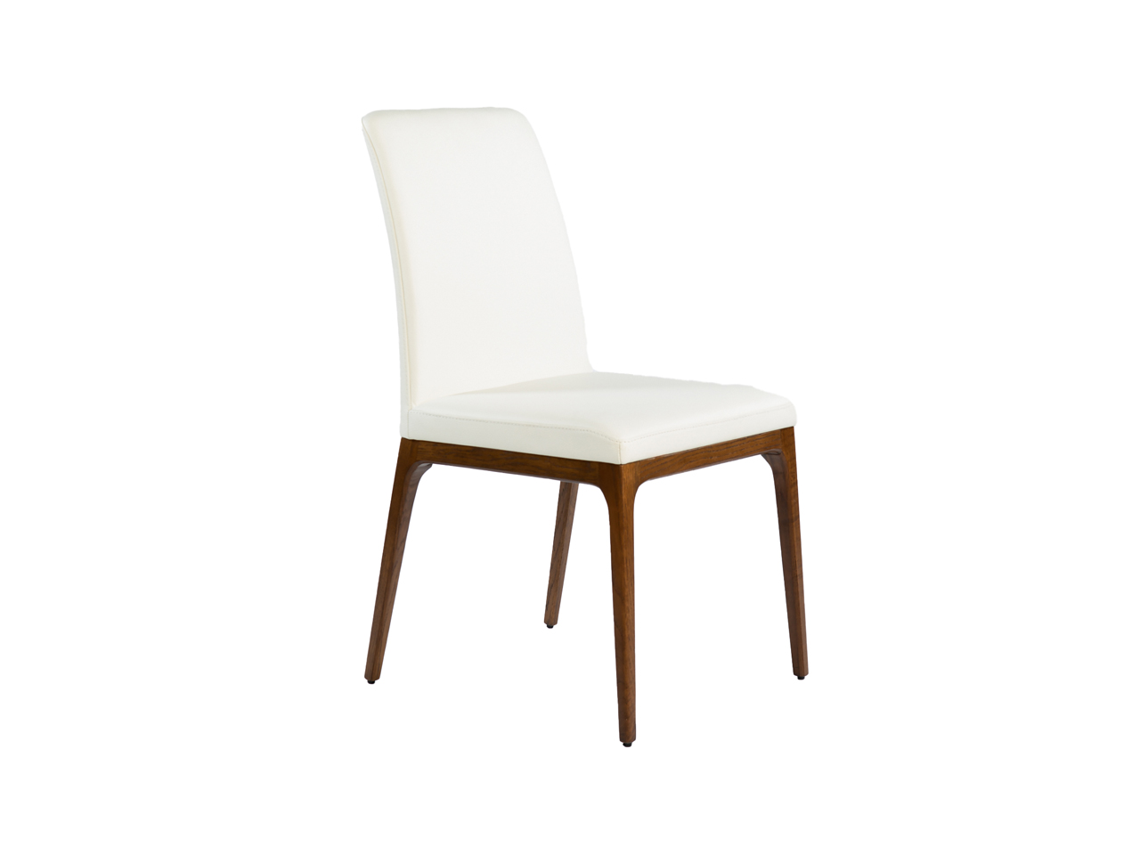 Lucia Dining Chair In White Top Grain Leather | INspiration Interiors