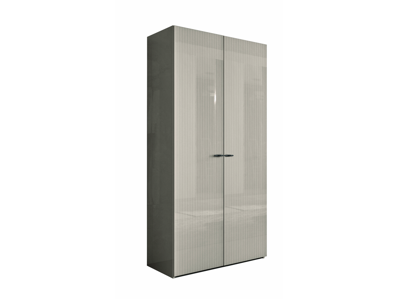 Claire Two Door Wardrobe Pearl Line Wood Doors | INspiration Interiors