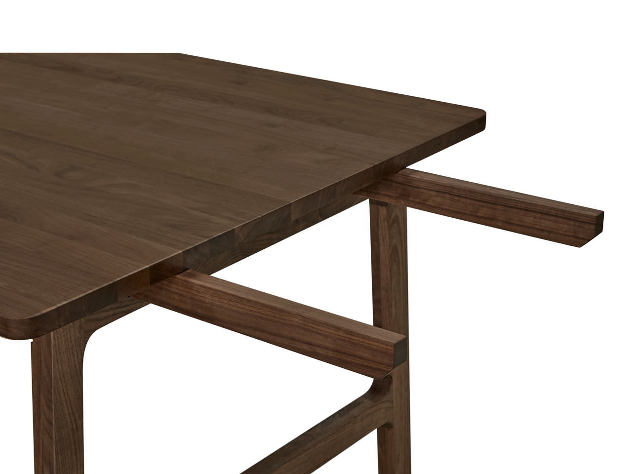 Aura 62 Dining Table With Extension In Solid Walnut | INspiration Interiors