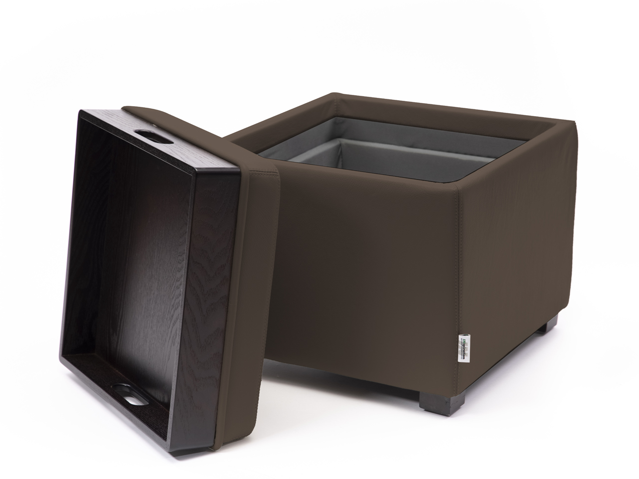 Storage ottoman with flip top tray store