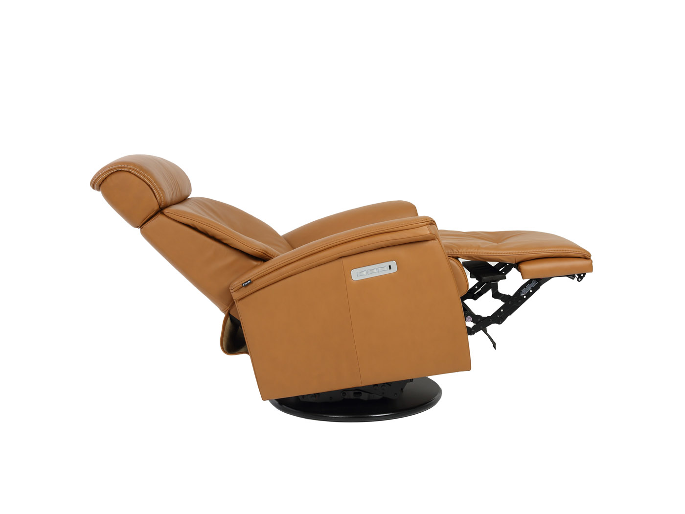 Rome Swivel Electric Motion Chair In Cigar | INspiration Interiors