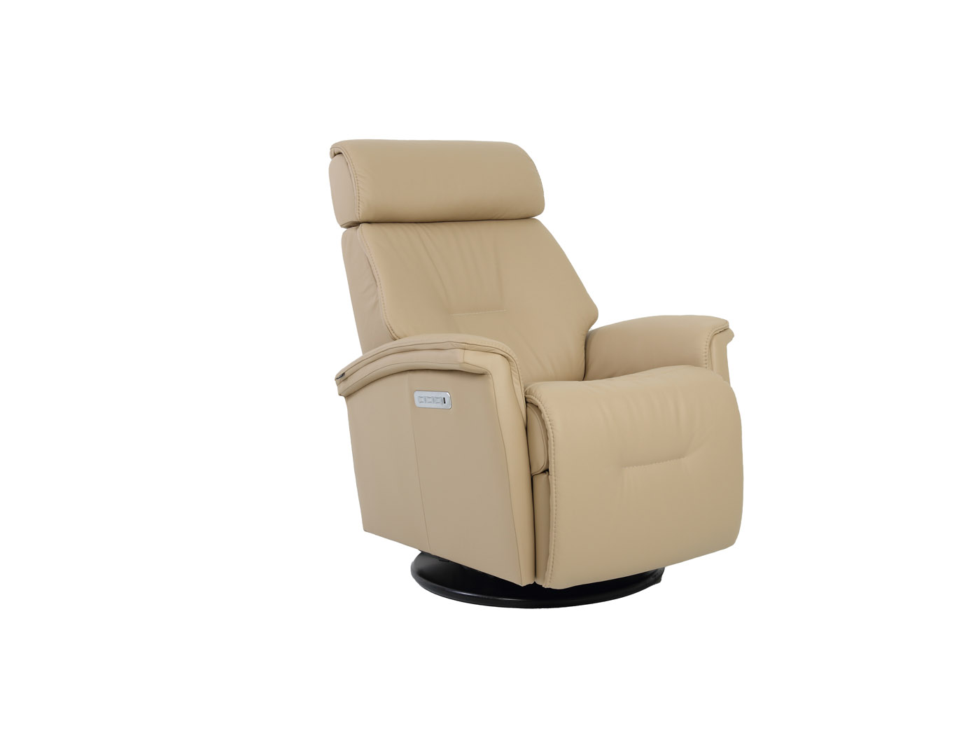 Tampa Swivel Electric Motion Chair In Ice Blue | INspiration Interiors