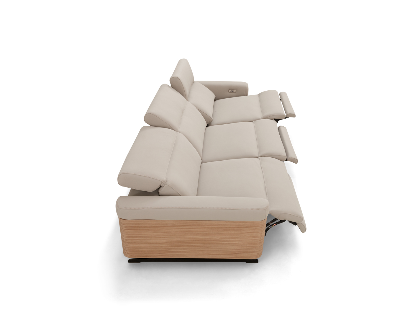 Atlante 3 Seat Power Motion Sofa With Cup Holder | INspiration Interiors