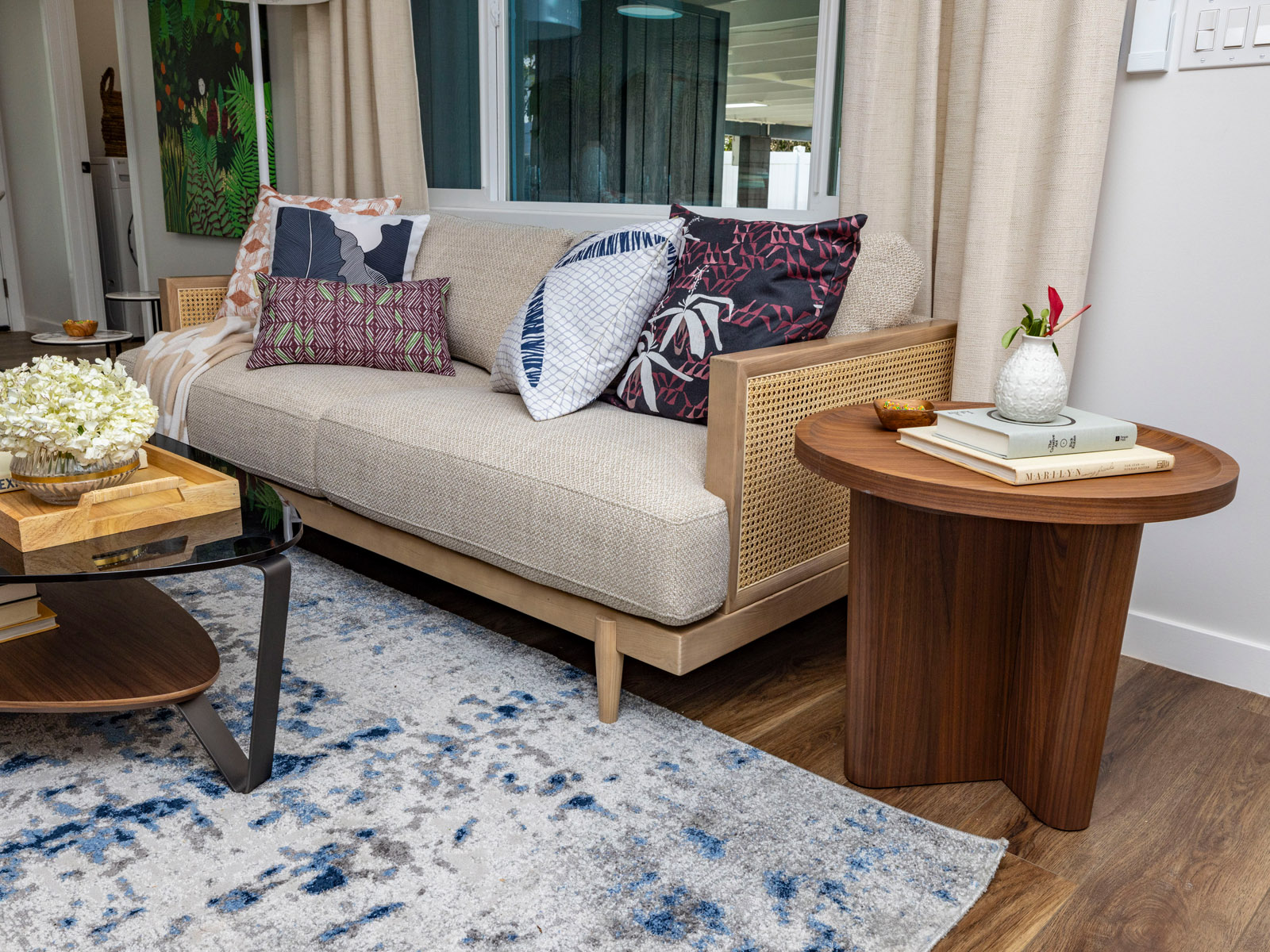 Summer 3 Seater Sofa With Wood Legs | INspiration Interiors