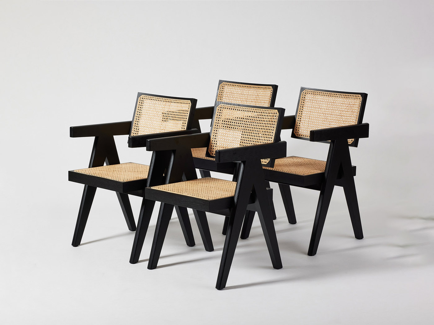 Capitol Complex Office Chair In Oak Stained Black Finish | INspiration ...