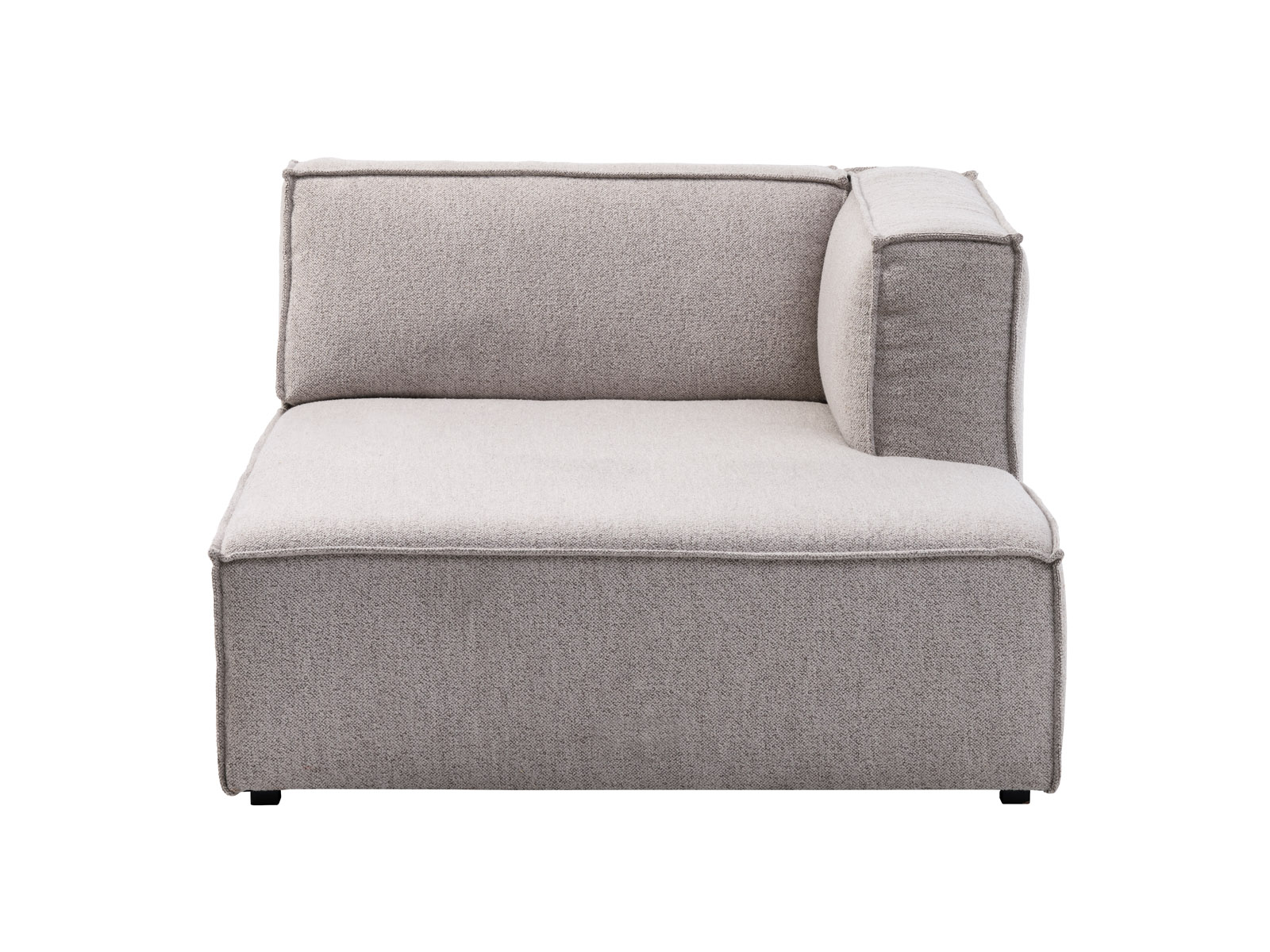 Beacon Chaise Right In Taupe | INspiration Interiors